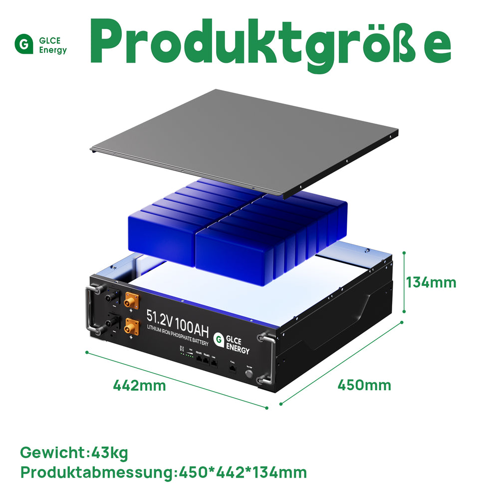 51.2V 300Ah LiFePO4 Lithium Battery – GLCE ENERGY